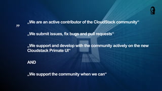 Sven Vogel: Running CloudStack and OpenShift with NetApp on KVM | PDF