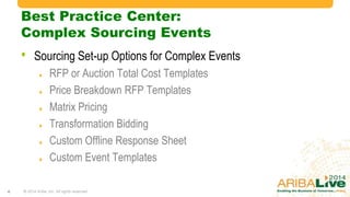 Running Complex Sourcing Events – A Best Practices Approach | PPTX