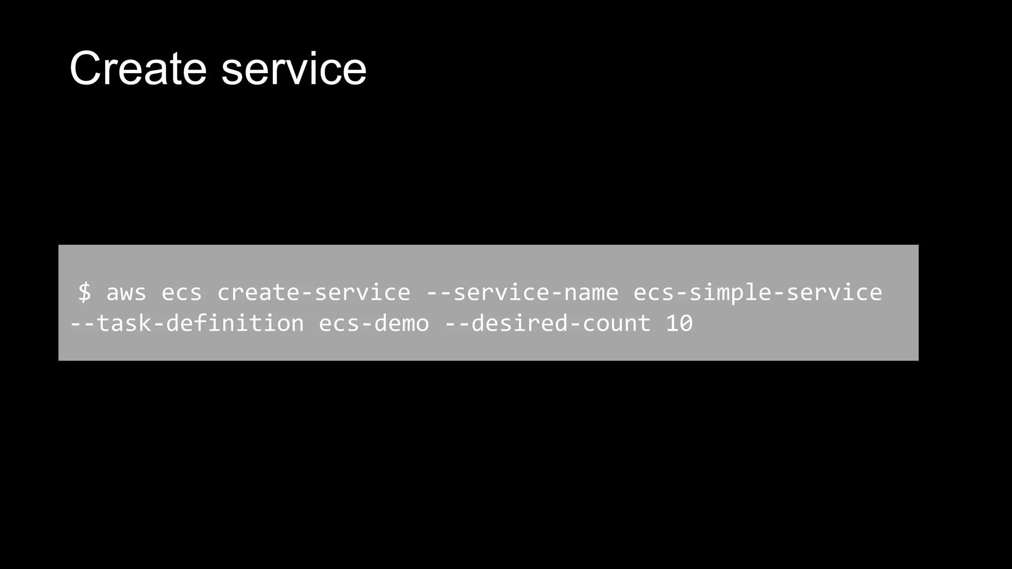 Running Docker Containers on AWS | PPT