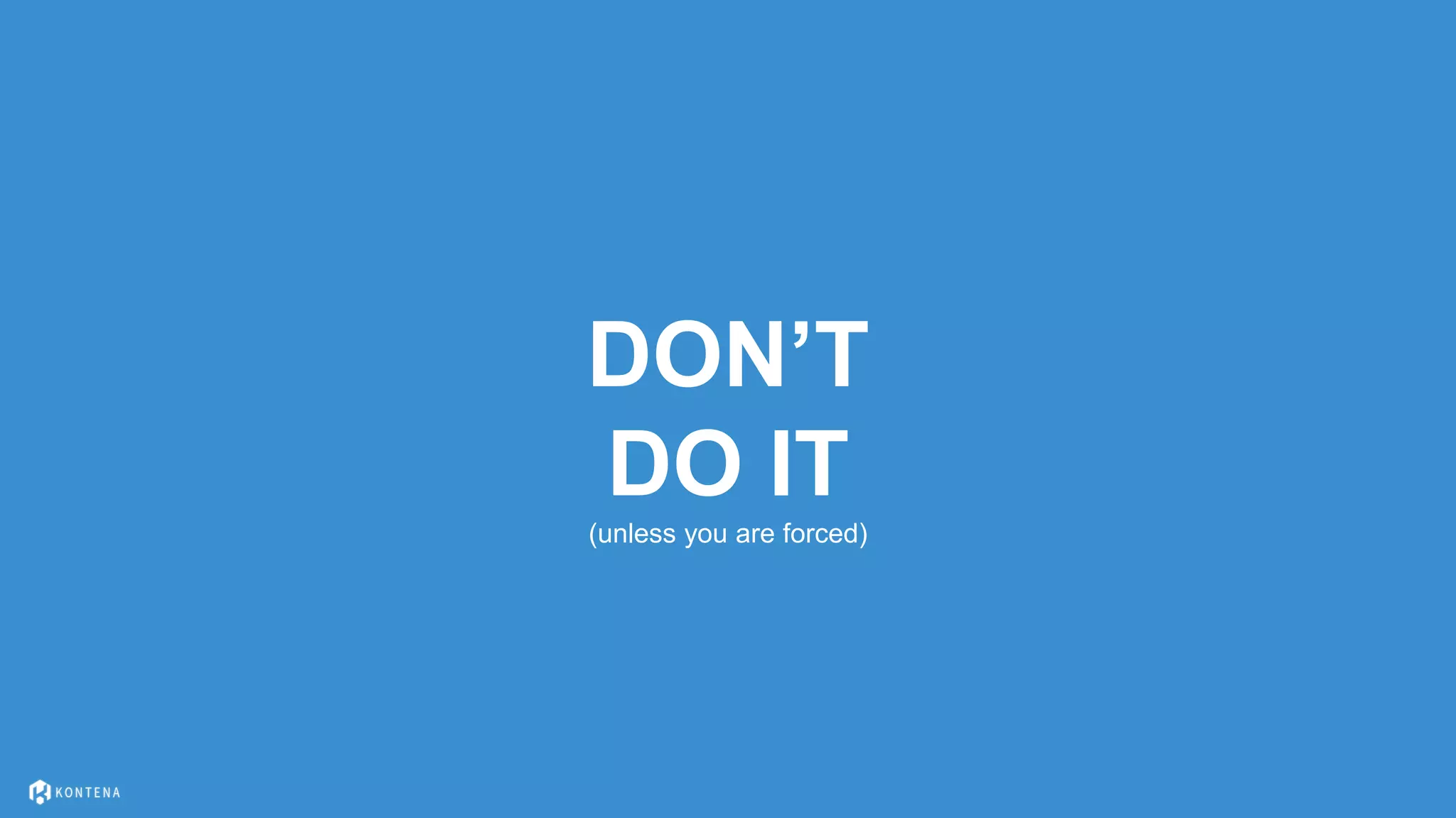 Running Docker in Production - The Good, the Bad and The Ugly | PPT