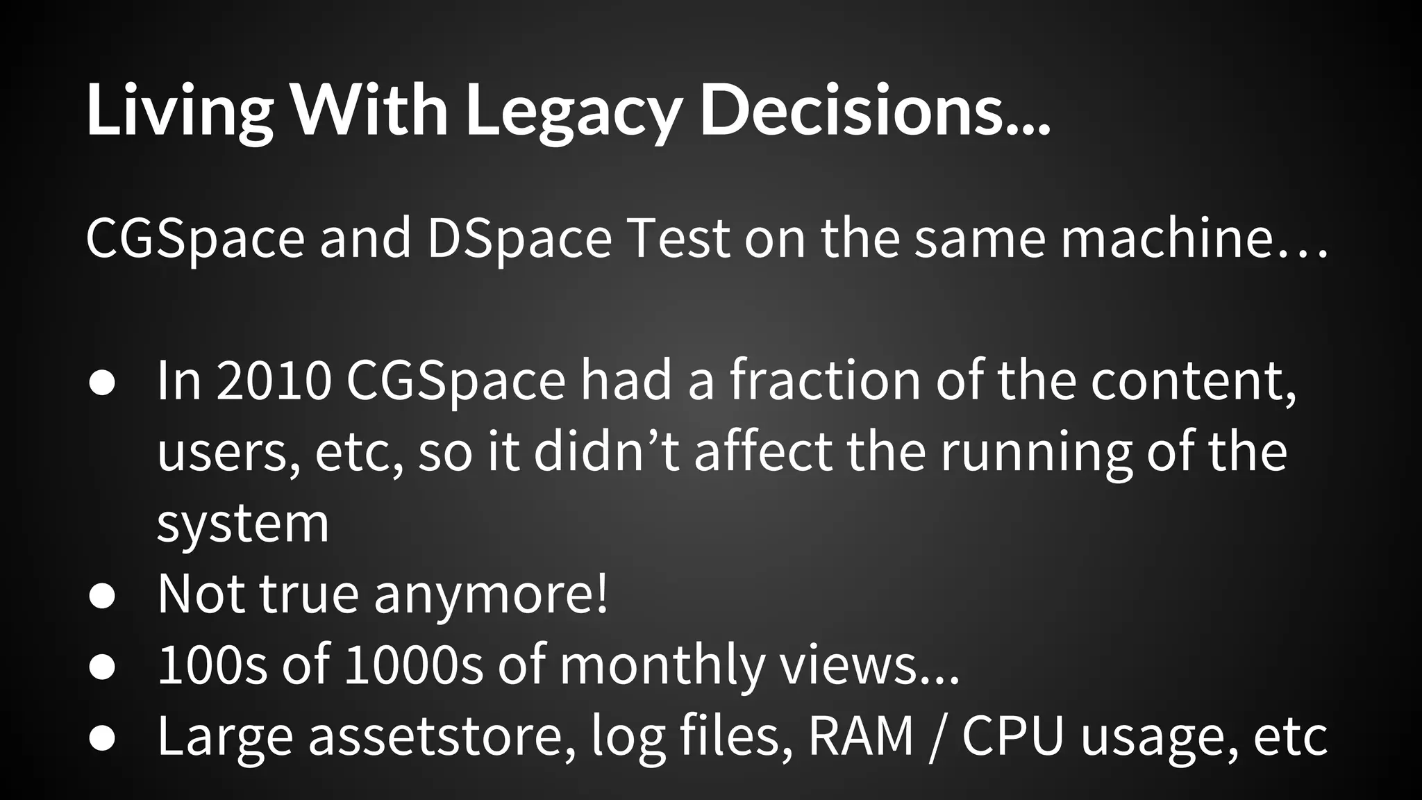 Running DSpace: Technical overview, lessons learned, workflows and ...