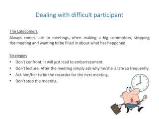 Running effective meetings | PPTX
