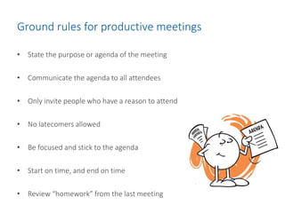 Running effective meetings | PPTX