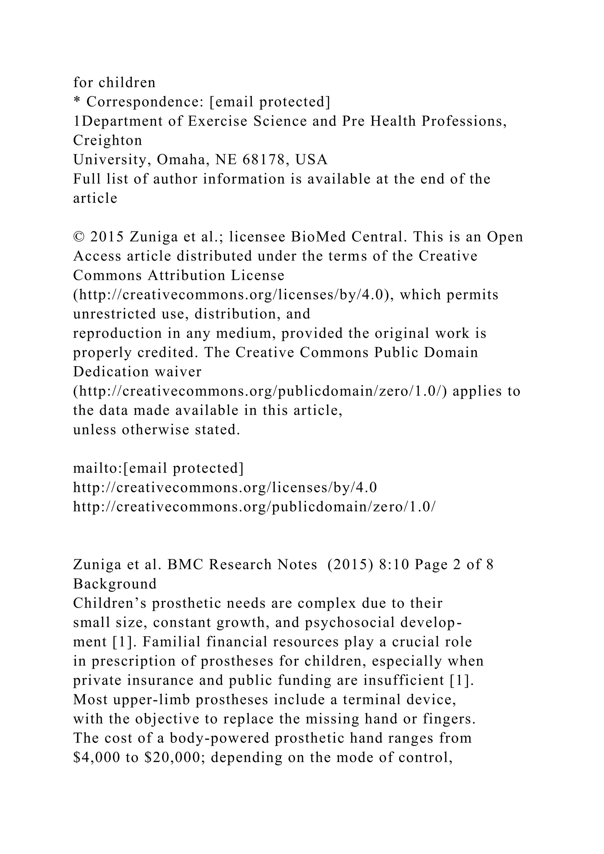 Running head 3D PRINTED AND CONVENTIONAL PROSTHETIC LIMBS .docx