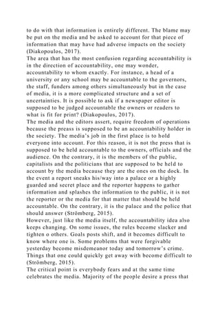Running Head ACCOUNTABILITY IN THE MEDIA1ACCOUNTABILITY IN .docx