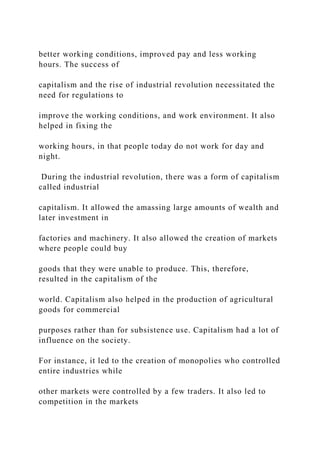 Running head A DRAFT OF INDUSTRIAL REVOLUTION AND THE RISE OF.docx