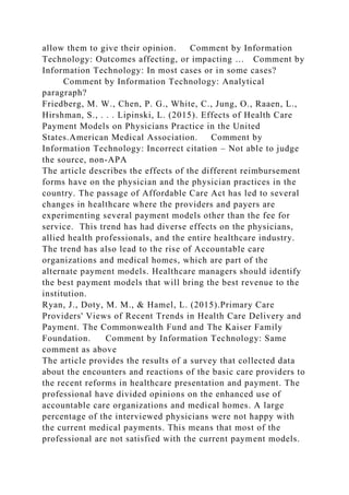 Running head ANNOTATED BIBLIOGRAPHY .docx | Health Insurance | Insurance