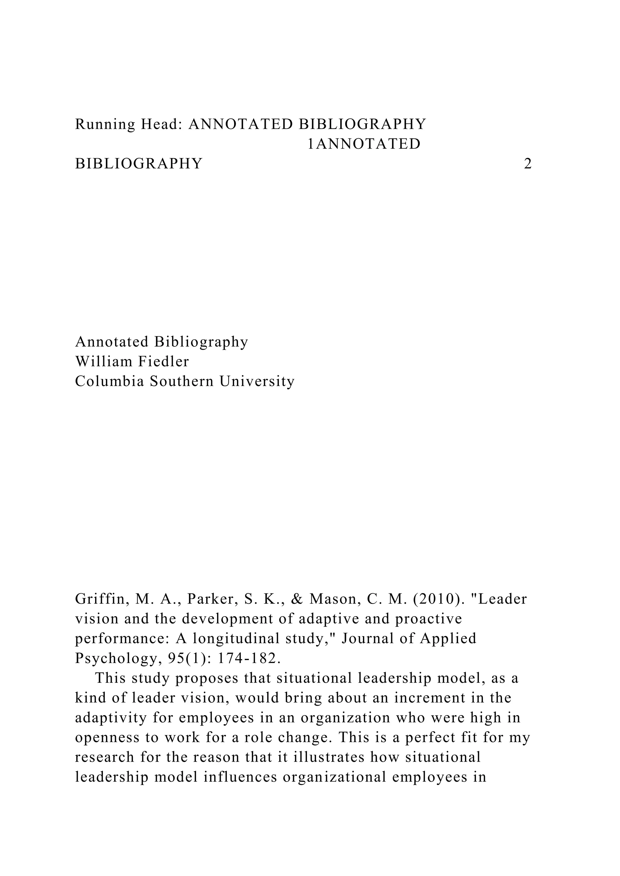 Running Head ANNOTATED BIBLIOGRAPHY .docx