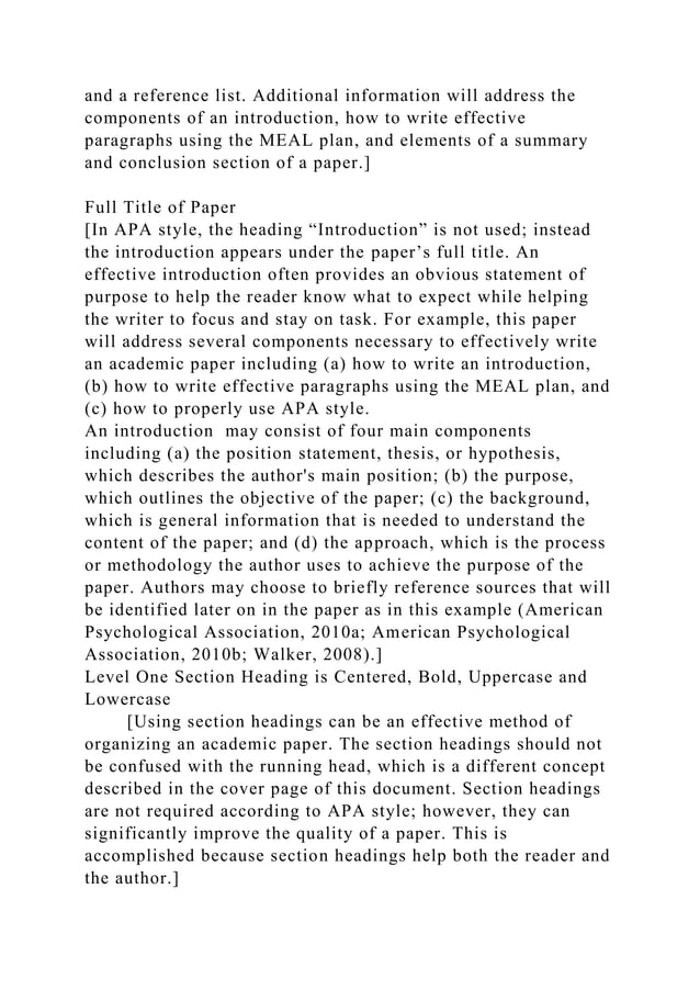 Running Head Apa Style Paper Template .docx