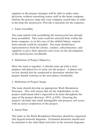 Running head ASSIGNMENT 2 PROJECT MOTORCYCLES1ASSI.docx