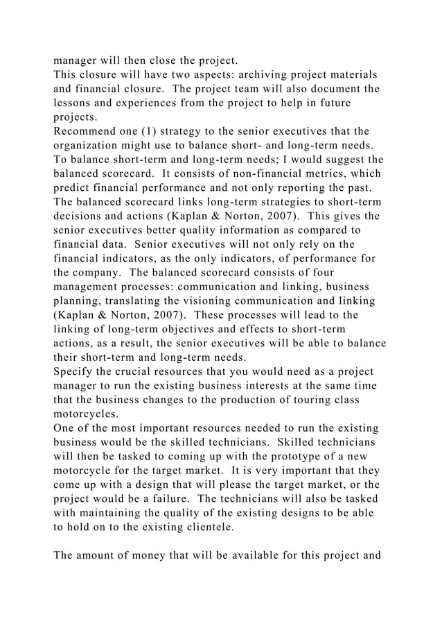 Running head ASSIGNMENT 2 PROJECT MOTORCYCLES1ASSI.docx