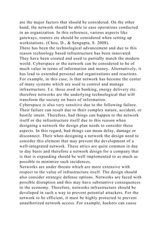 Running Head Assignment 5 1INFRASTRUCTURE AND SECURITY6.docx