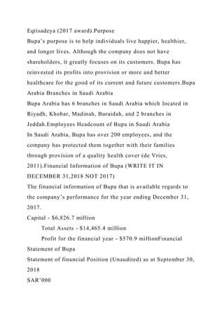 Running Head BUPA ARABIA 1BUPA ARABIA15Inte.docx | Undergraduate ...