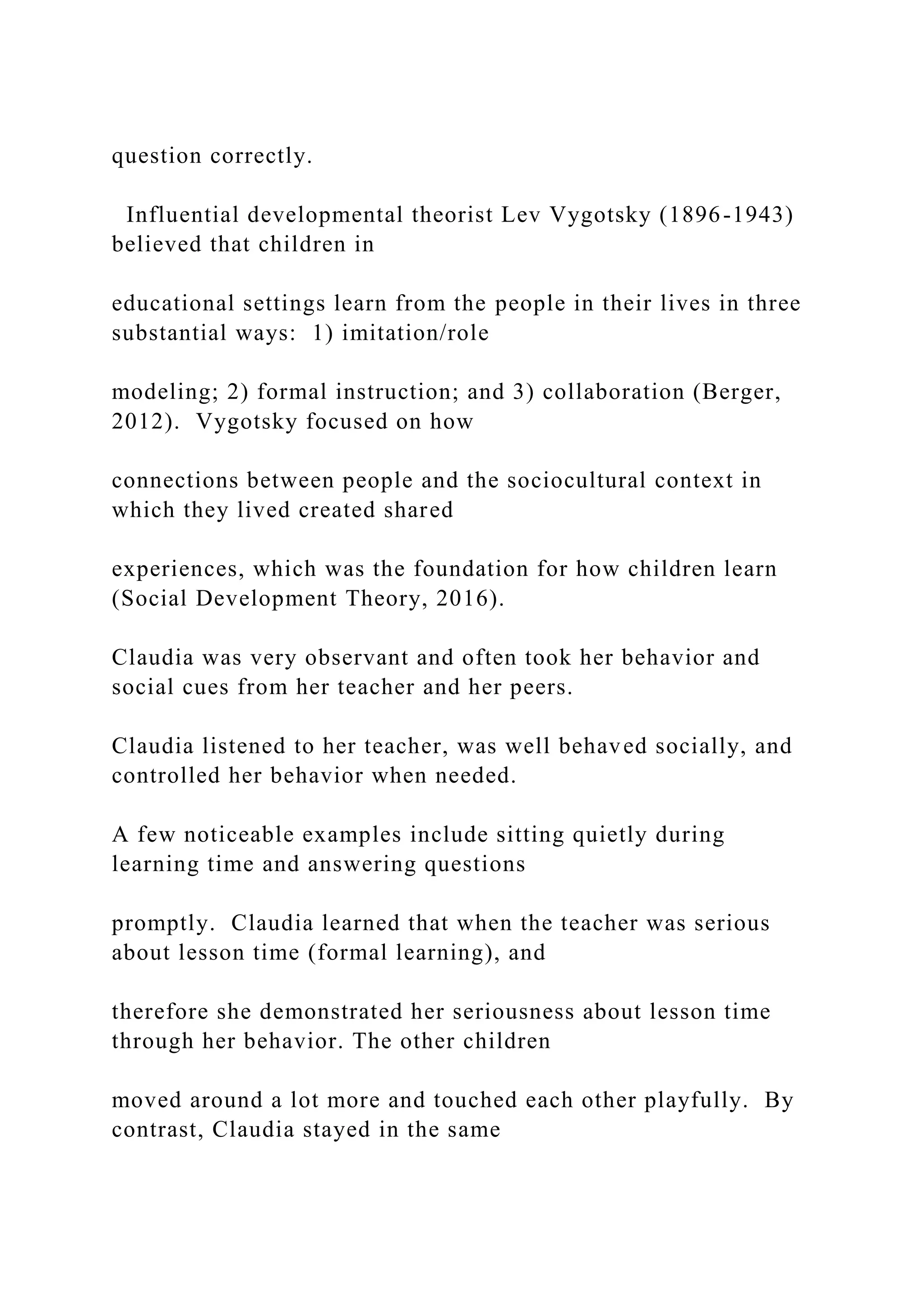 Running head CHILD OBSERVATION 1 Child Ob.docx