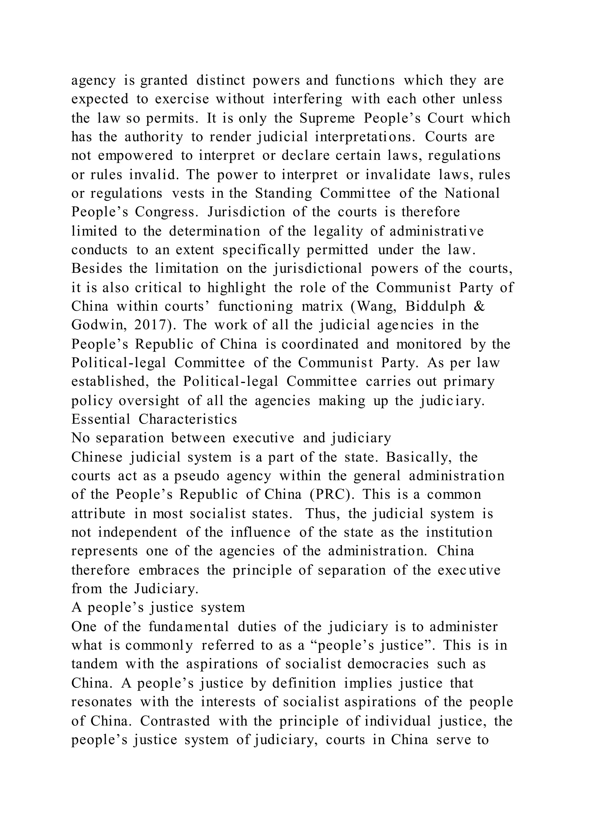 Running head chinese judicial system1 chinese judicial system | PDF