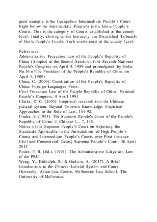 Running head chinese judicial system1 chinese judicial system | DOCX