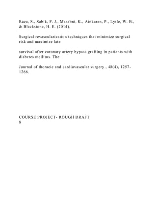 Running head COURSE PROJECT- ROUGH DRAFT .docx