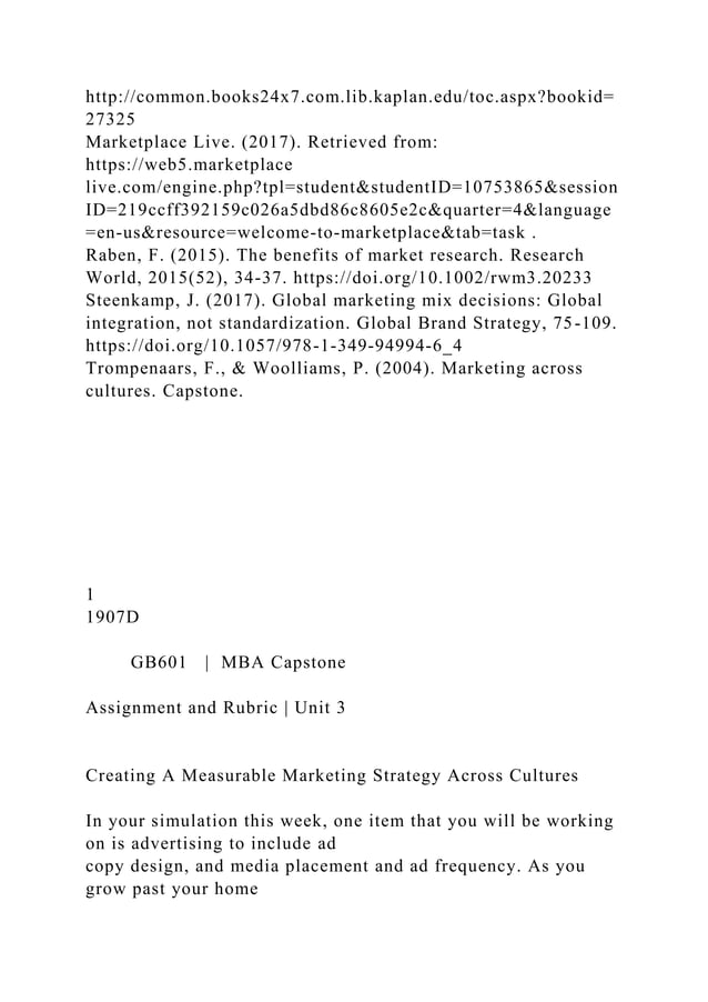 Running head CREATING CORE MARKETING STRATEGY 1 CREATING .docx