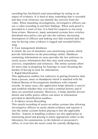 Running Head CRIMINOLOGY USE OF COMPUTER APPLICATIONS .docx