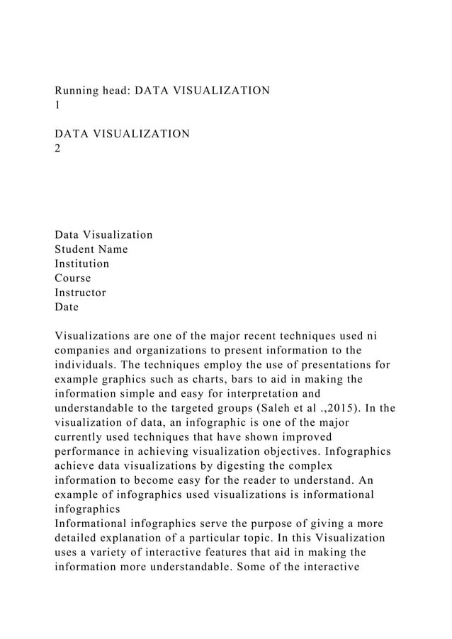 Running head DATA VISUALIZATION .docx