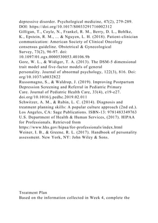 Running head Depression disorder .docx