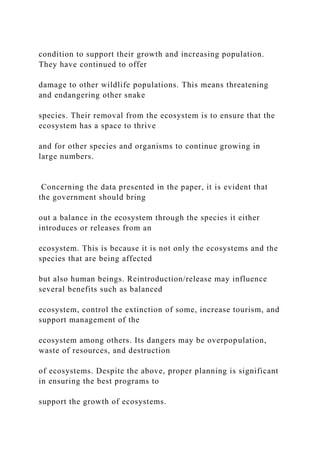 Running head ECOLOGY PAPER-ECOSYSTEM IMPORTANCE .docx