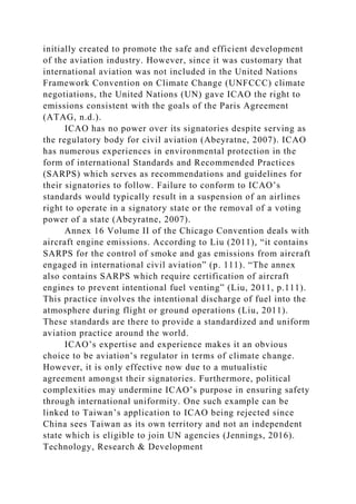 Running head ENVIRONMENTAL IMPACT OF THE AVIATION INDUSTRY .docx