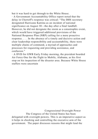 Running Header CONGRESSIONAL OVERSIGHT POWERS .docx