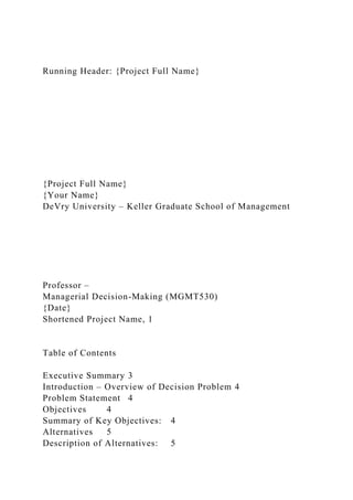 Running Header {Project Full Name}{Project Fu.docx | Business ...