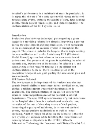 Running Head EVALUATION PLAN FOCUSEVALUATION PLAN FOCUS 1.docx | Healthcare Industry | Industries