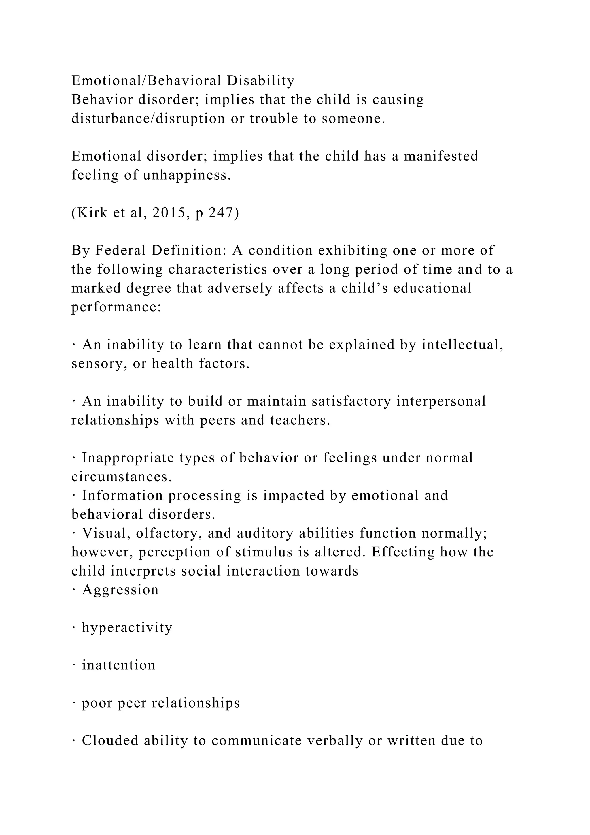 Running Head EXCEPTIONALITY CHART1EXCEPTIONAL.docx