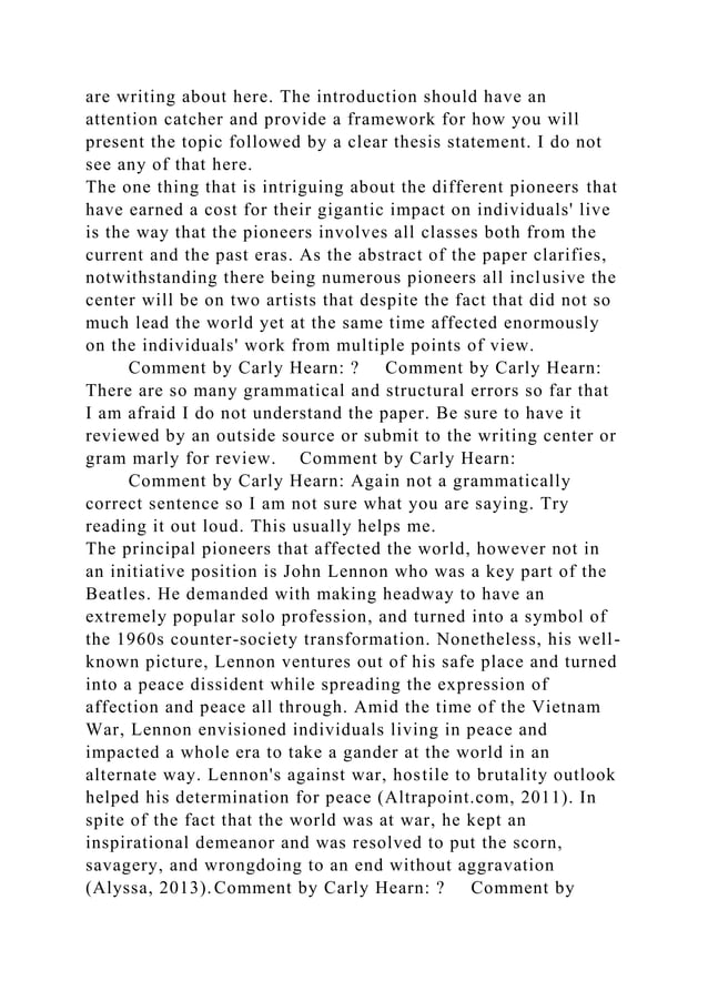 Running Head FIRST ROUGH DRAFT WINFREY AND LENNON1WINFREY AND .docx