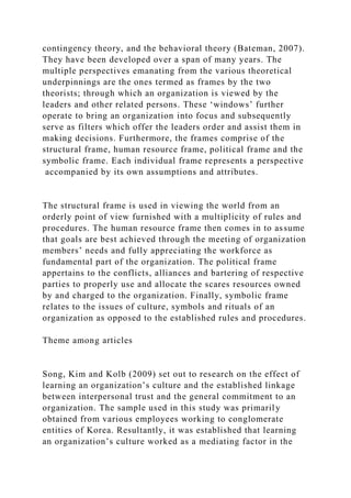 Running Head FOUR-FRAME MODEL 1FOUR-FRAME MODEL7Fou.docx