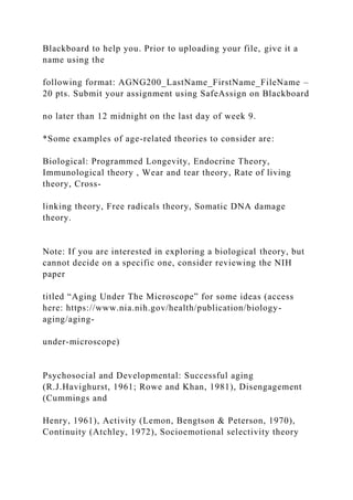 Running Head FREE RADICAL THEORY OF AGING 1 .docx