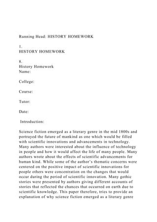 Running Head HISTORY HOMEWORK1.HISTORY HOMEWORK8.Hi.docx