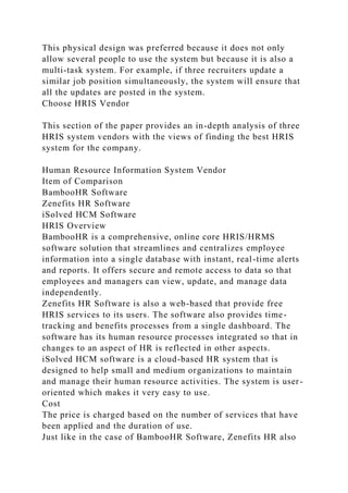 Running head Implementing the HRIS Using Modified Change Models.docx