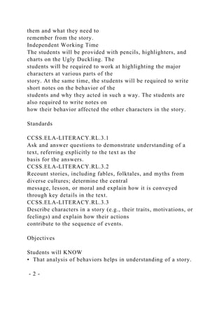 Running head KUD LESSON PLAN 1 KUD Lesson P.docx