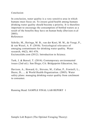 Running Head LAB REPORT .docx