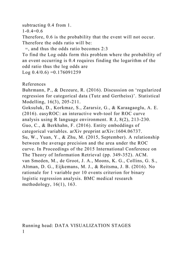 Running head LOGISTIC REGRESSION .docx