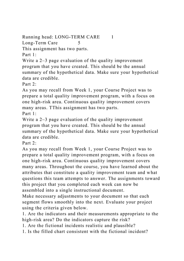 Running head LONG-TERM CARE1Long-Term Care5This assignmen.docx