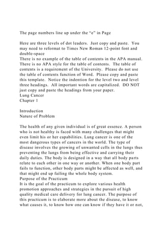 Running head LUNG CANCER 1LUNG CANCER16Lung Canc.docx