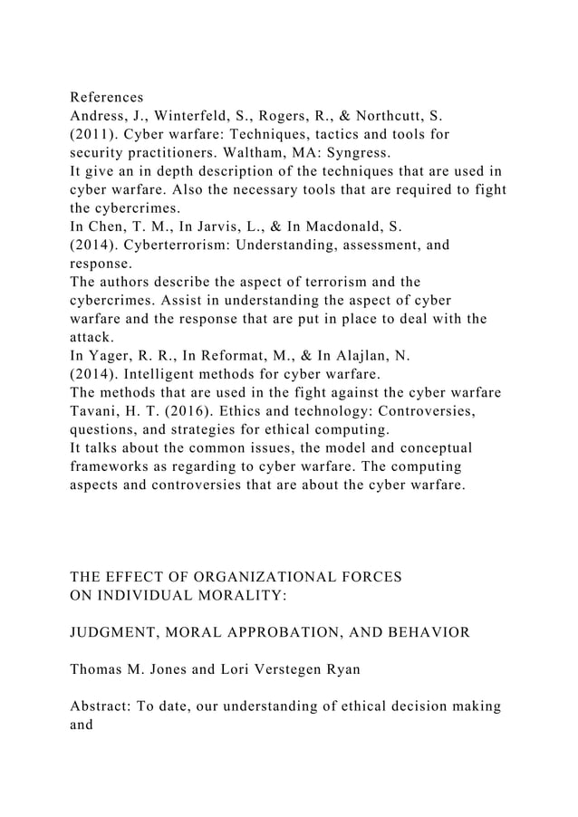 Running head METHODS USED IN CYBER WARFARE1METHODS USED IN CYB.docx