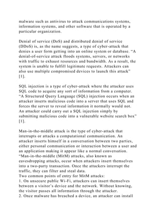Running head METHODS USED IN CYBER WARFARE1METHODS USED IN CYB.docx