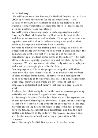 Running head OPERATIONAL PLAN1Operational Plan 3.docx