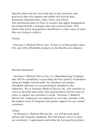 Running head OPERATIONAL PLAN1Operational Plan 3.docx