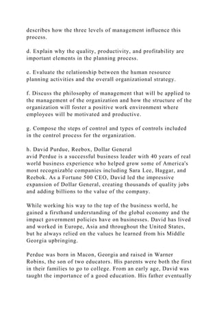 Running head Operational PlanOperational PlanCrystal M .docx