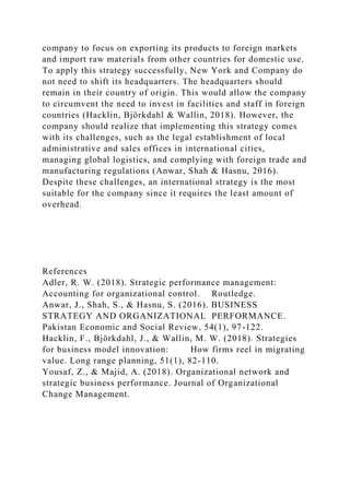 Running Head ORGANIZATIONAL STRATEGIC PLANNING 1ORGANIZATION.docx