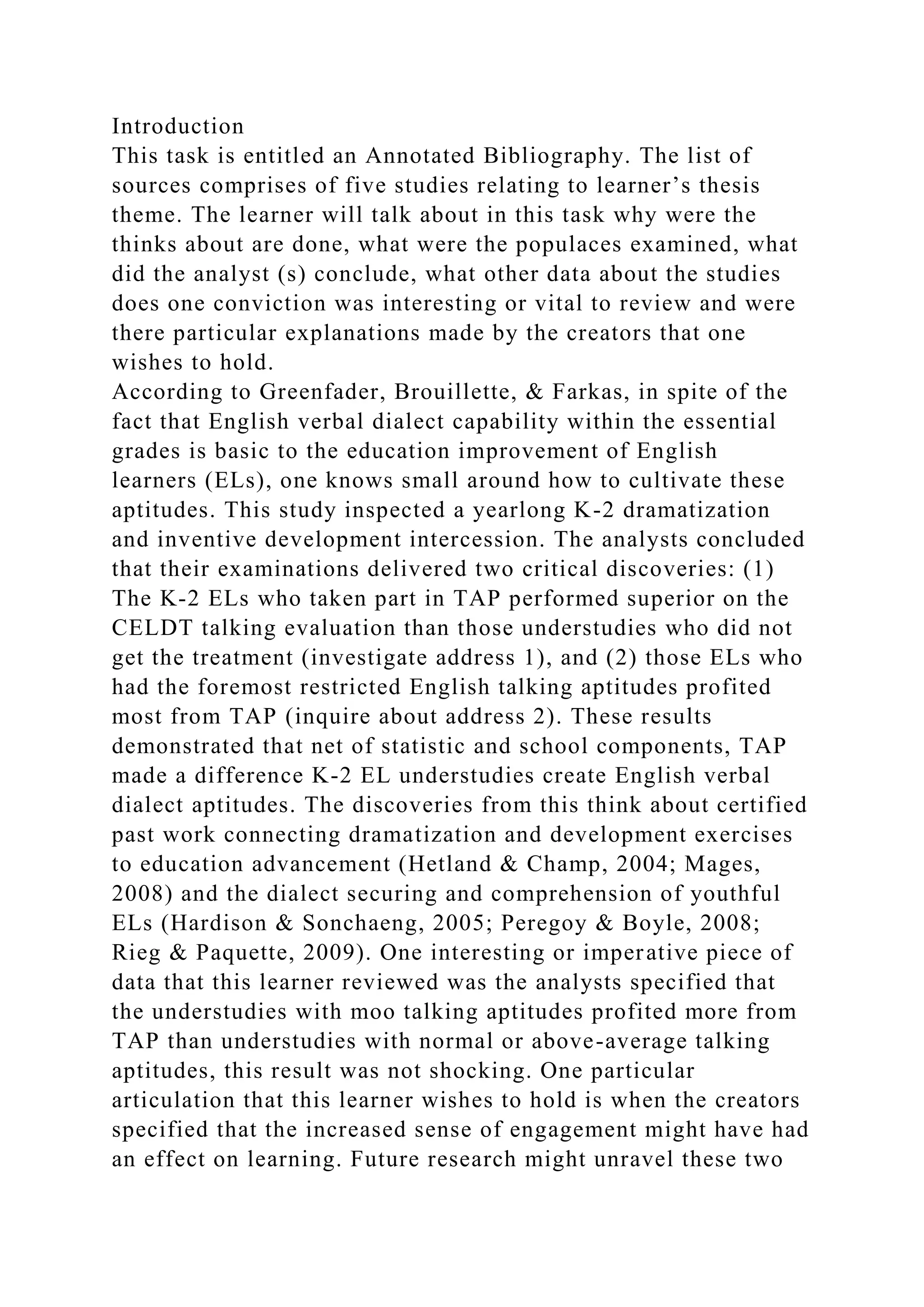 Running head OUTLINE AND ANNOTATED BIBLIOGRAPHY1OUTLINE AND .docx