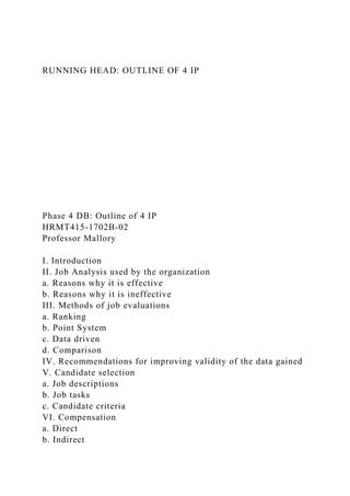 RUNNING HEAD OUTLINE OF 4 IPPhase 4 DB.docx