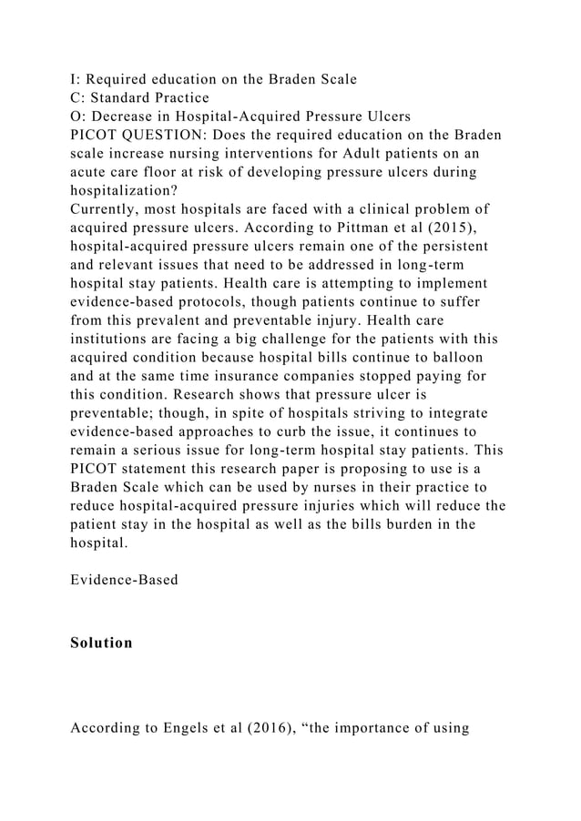 Running head PICOT STATEMENT 1PICOT STATEMENT 2.docx